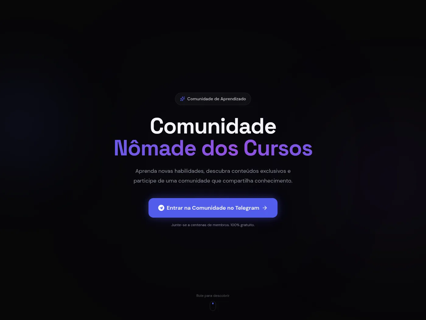 Nomade Cursos Landing