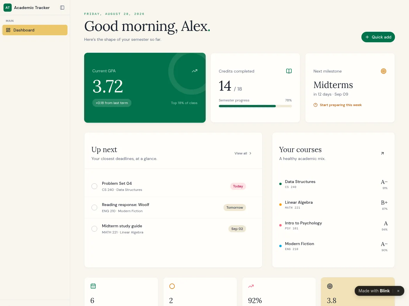 Academic Tracker