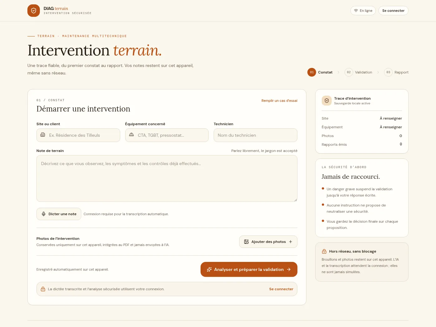 Diag Terrain Secure AI