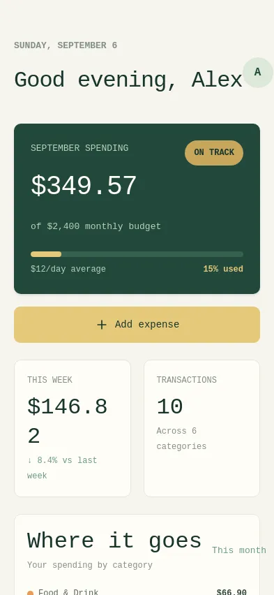 Pocket Expense Tracker