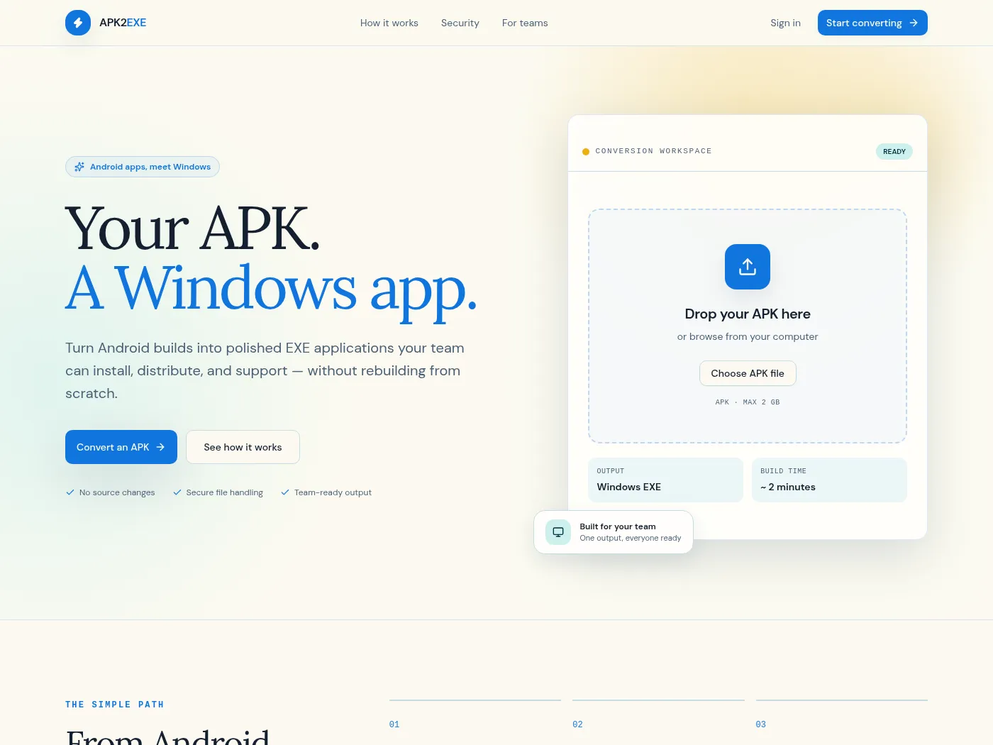 APK2EXE Web Converter