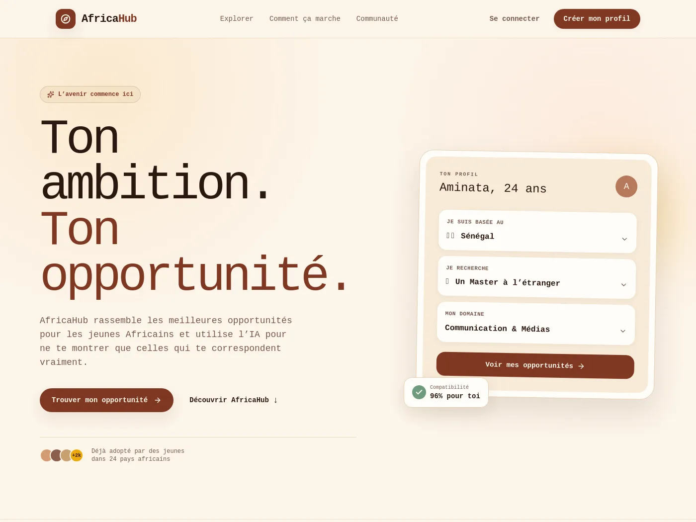 AfricaHub Opportunity Portal