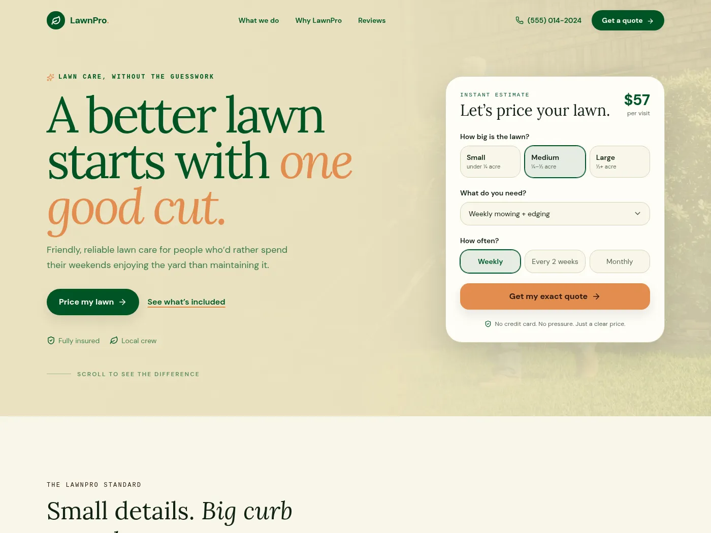 LawnPro Web Portal