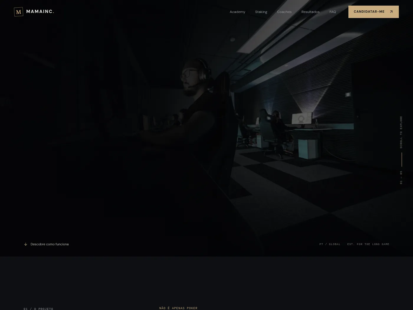 MamaInc Poker Academy Site