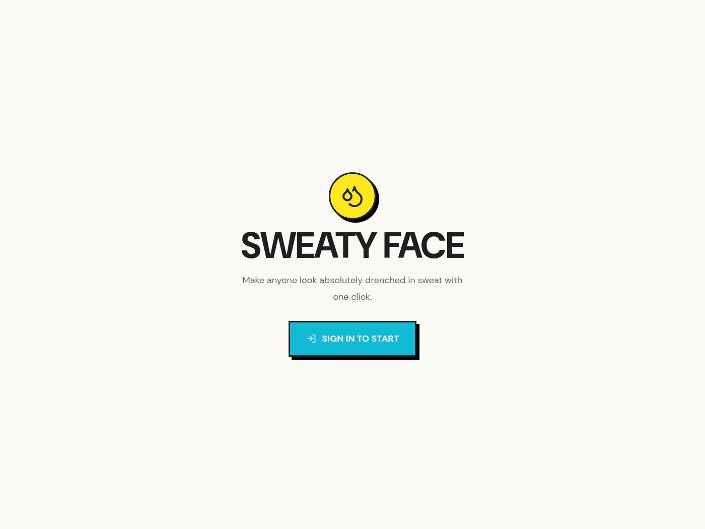 Sweaty Face Generator