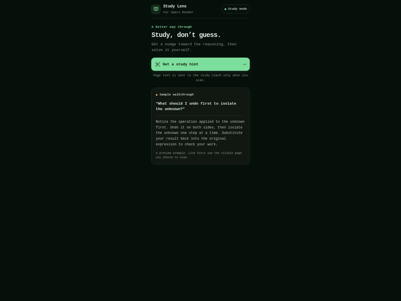 Sparx AI Answer Assistant