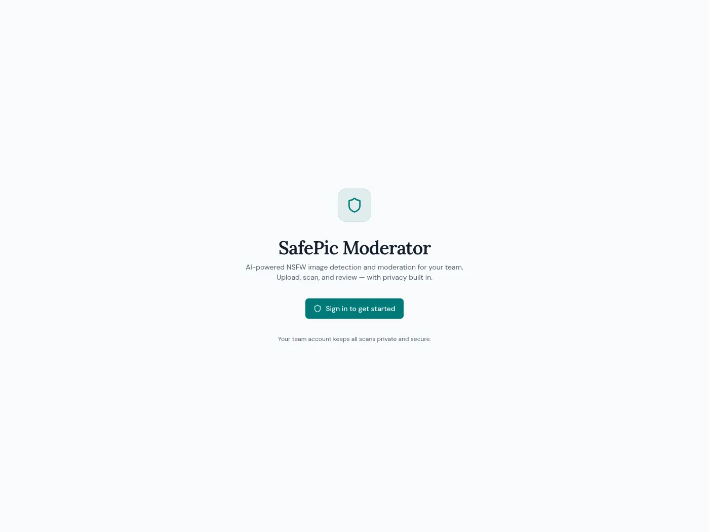 SafePic Moderator