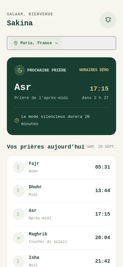 Prayer Silent Mode App
