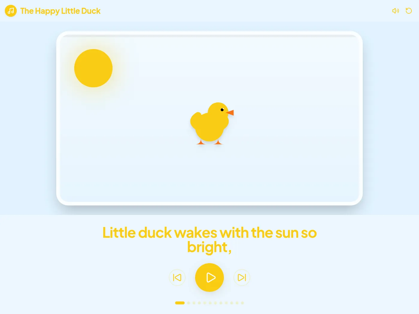 Happy Little Duck Rhyme