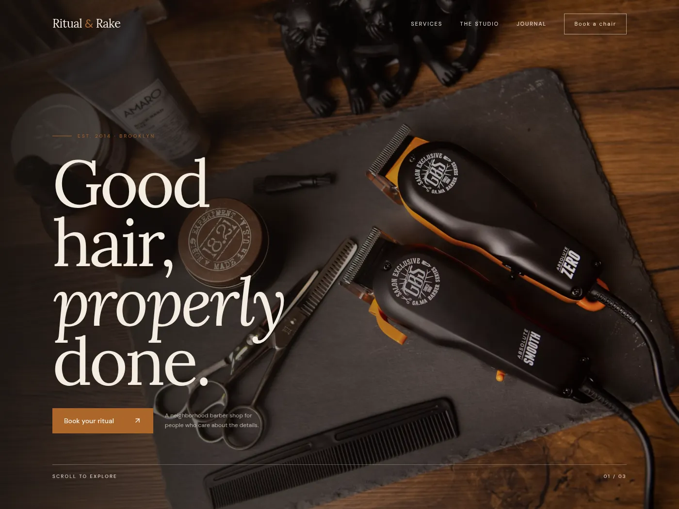 Barber Shop Website