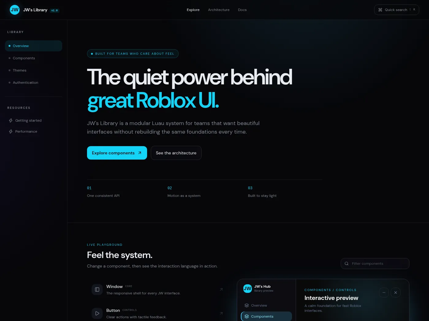 JW's Library UI Kit