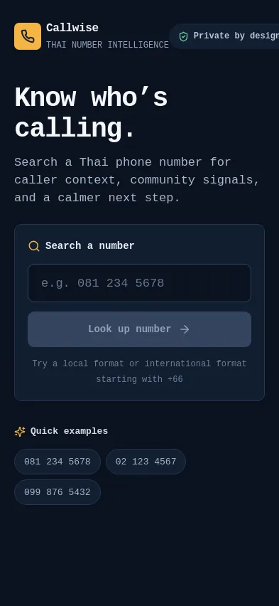 Number Lookup App