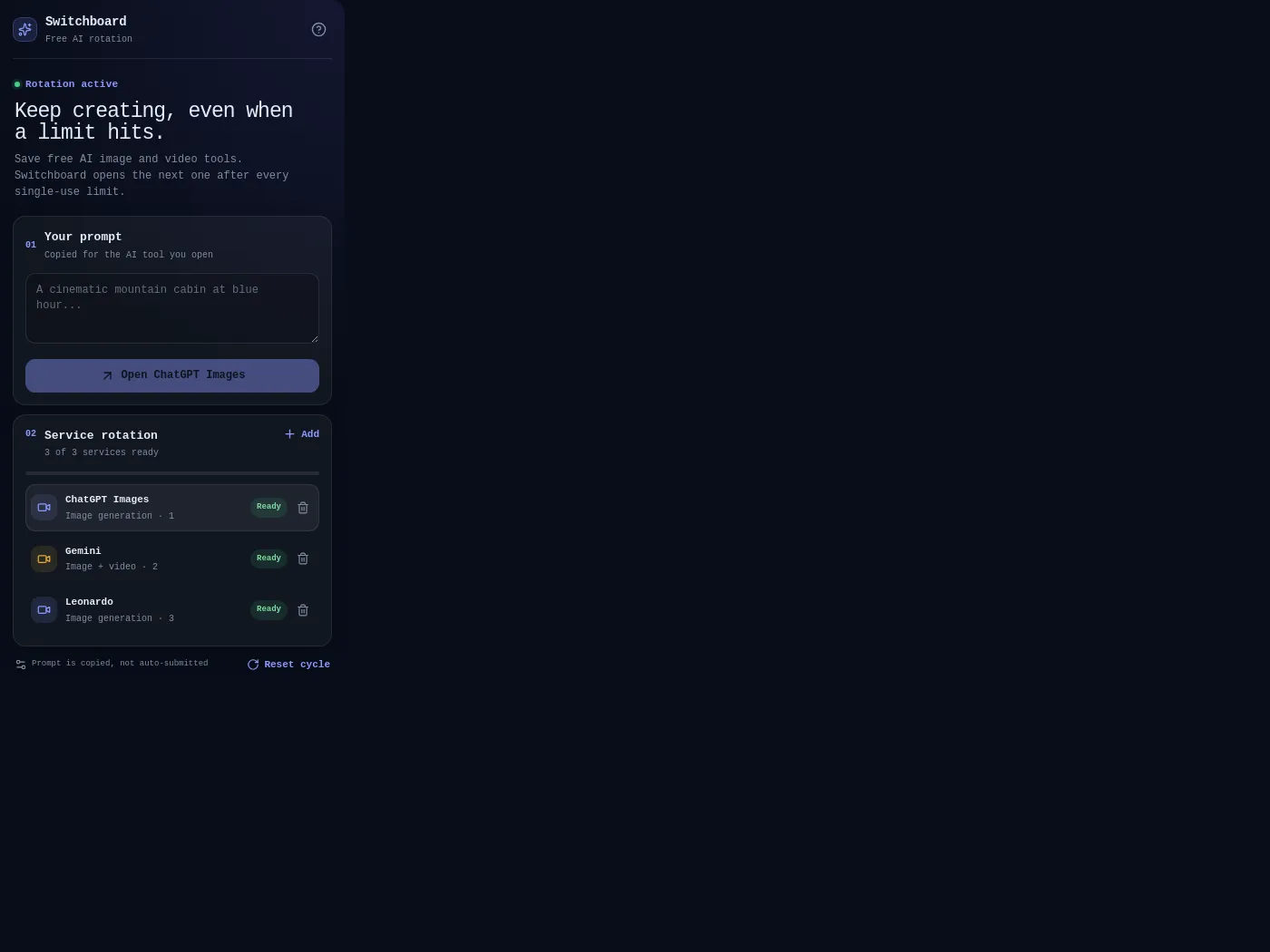 Smart AI Image/Video Switcher