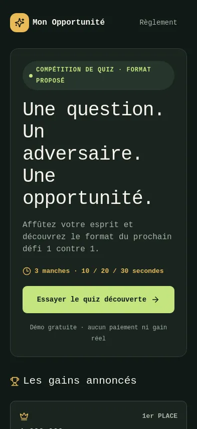 Mon Opportunité Mobile