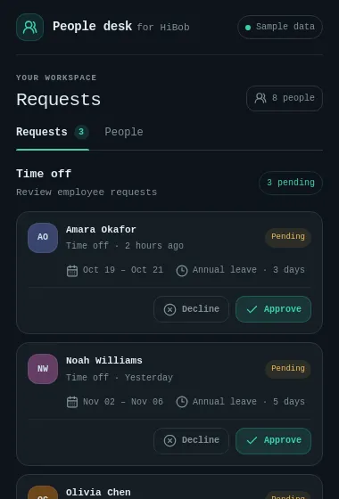 HiBob HR Manager