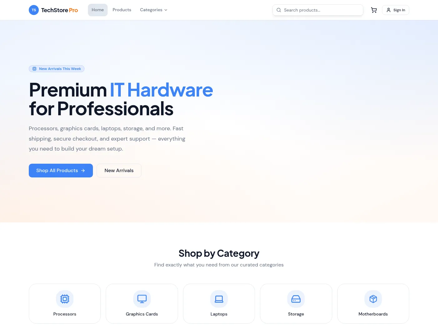 TechStore Pro E-Commerce