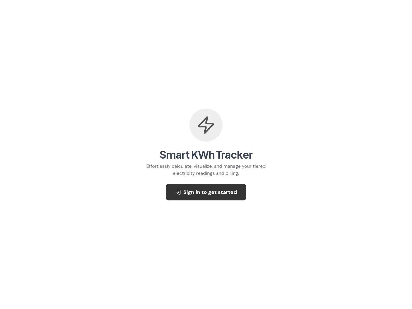 Smart KWh Tracker