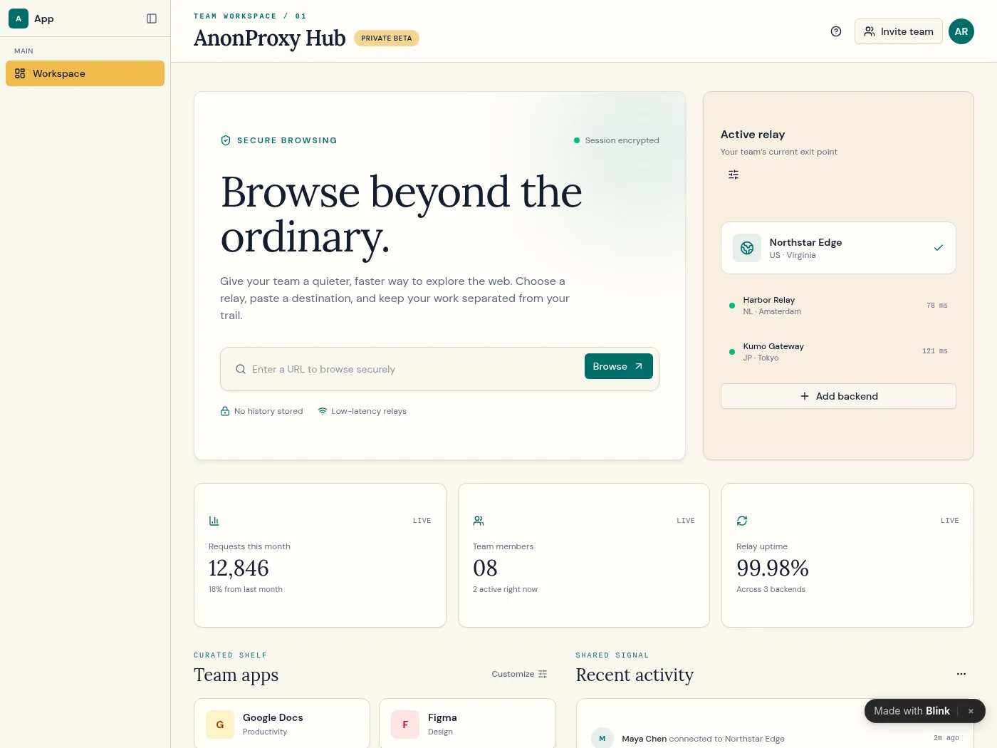 AnonProxy Hub