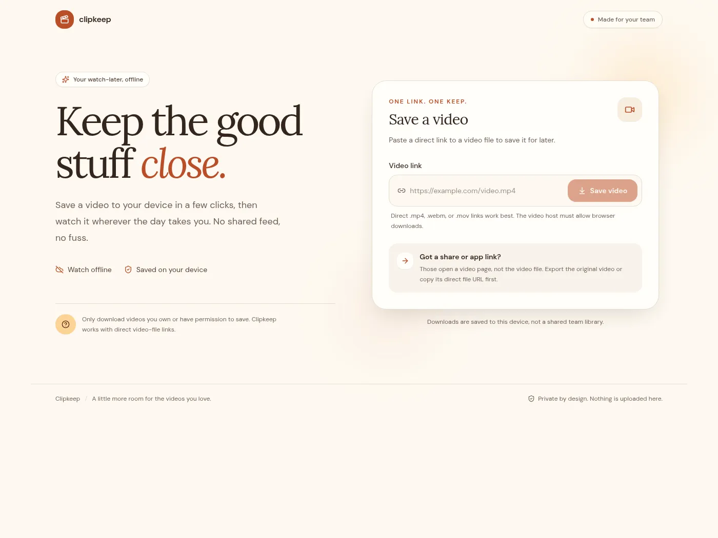 Blinknote Video Saver
