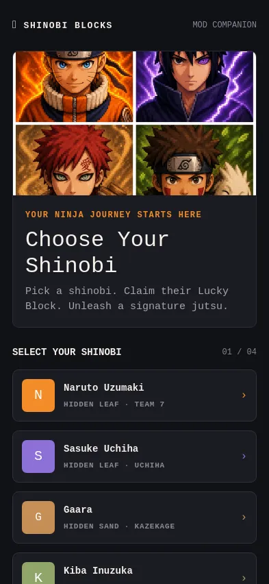 Naruto Minecraft Mod