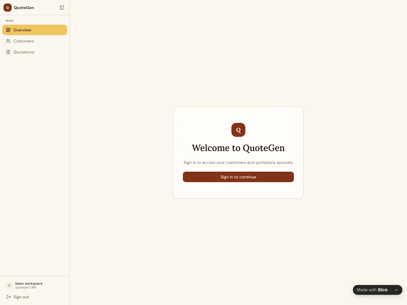 QuoteGen CRM