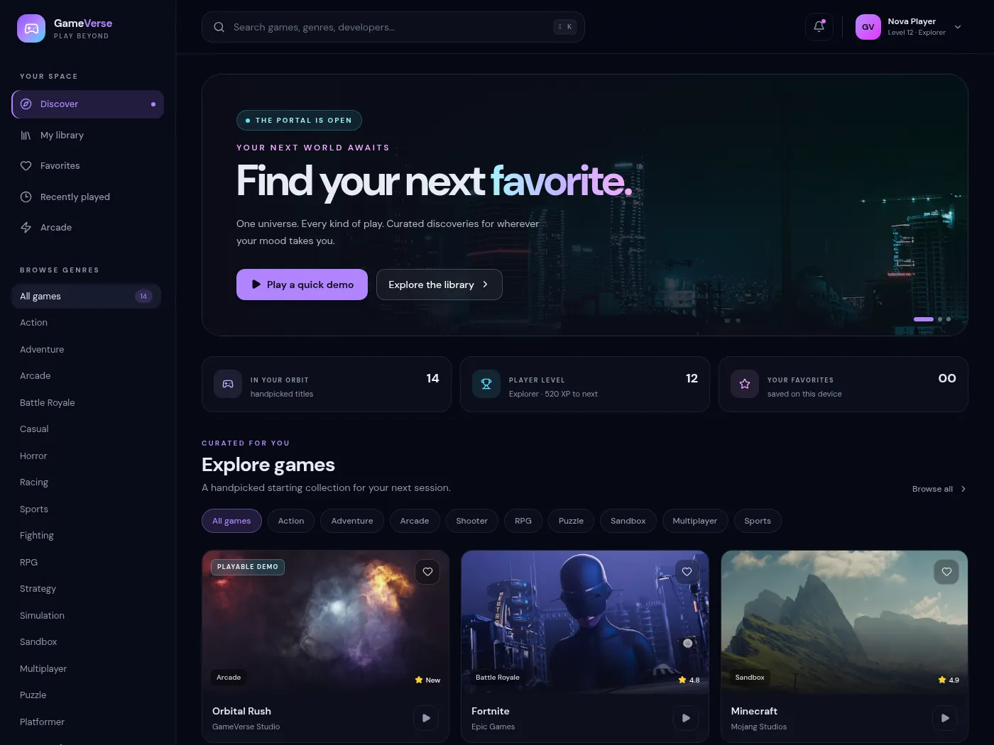 GameVerse Super App