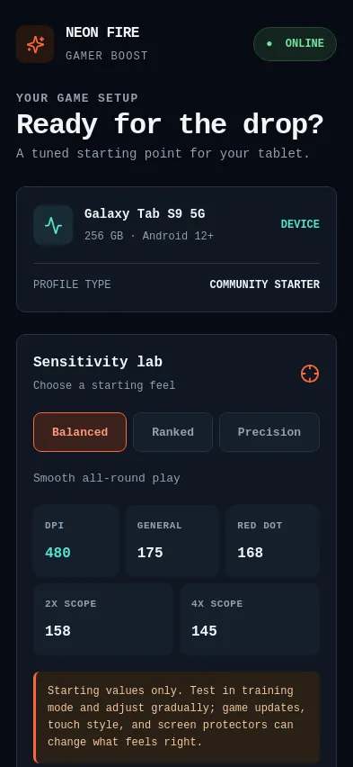 Neon Fire Gamer Boost