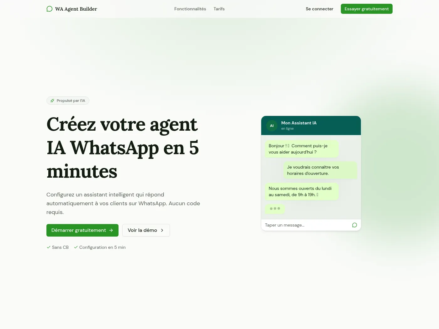 WhatsApp AI Agent Builder
