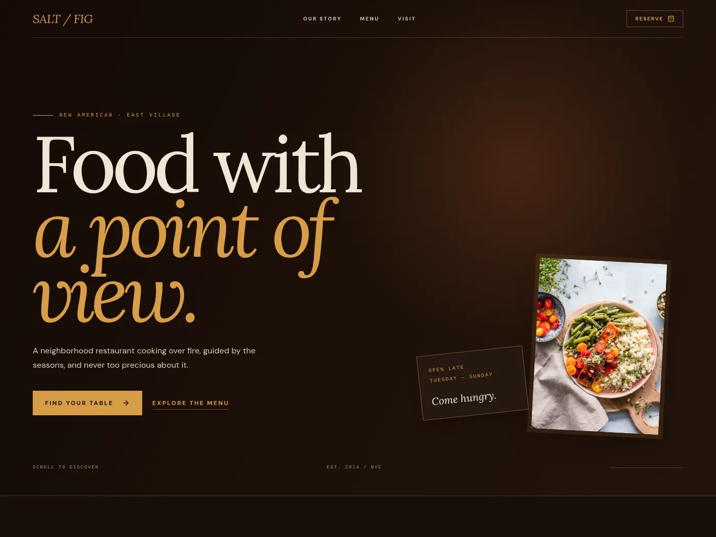 TasteBite Landing Page