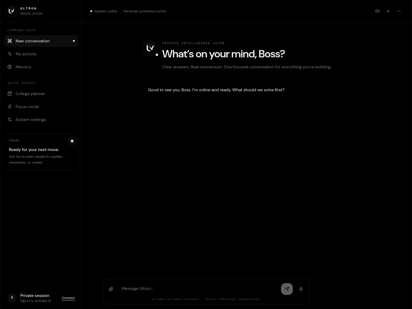 Ultron AI Assistant