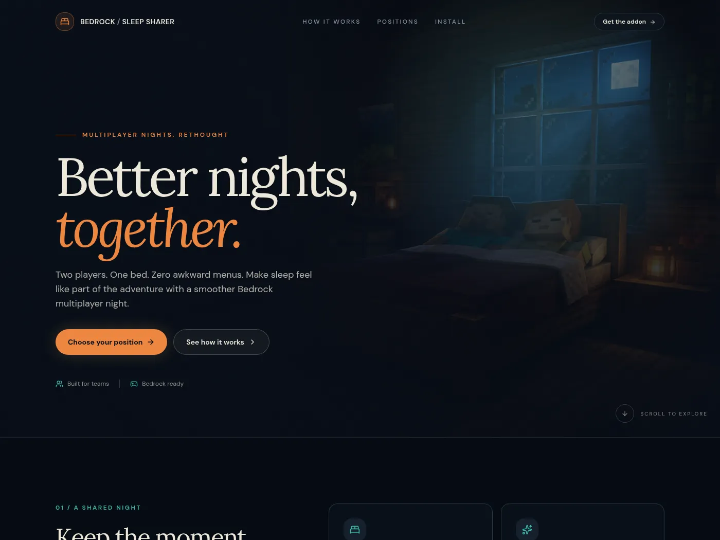 Bedrock Sleep Sharer