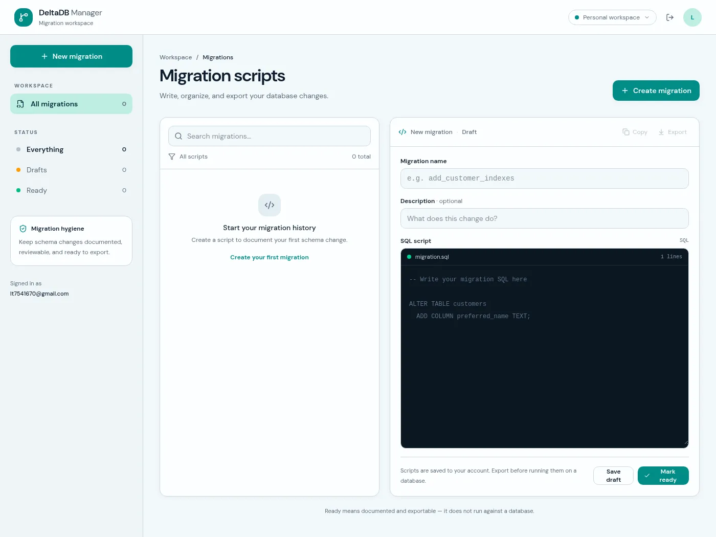 DeltaDB Manager