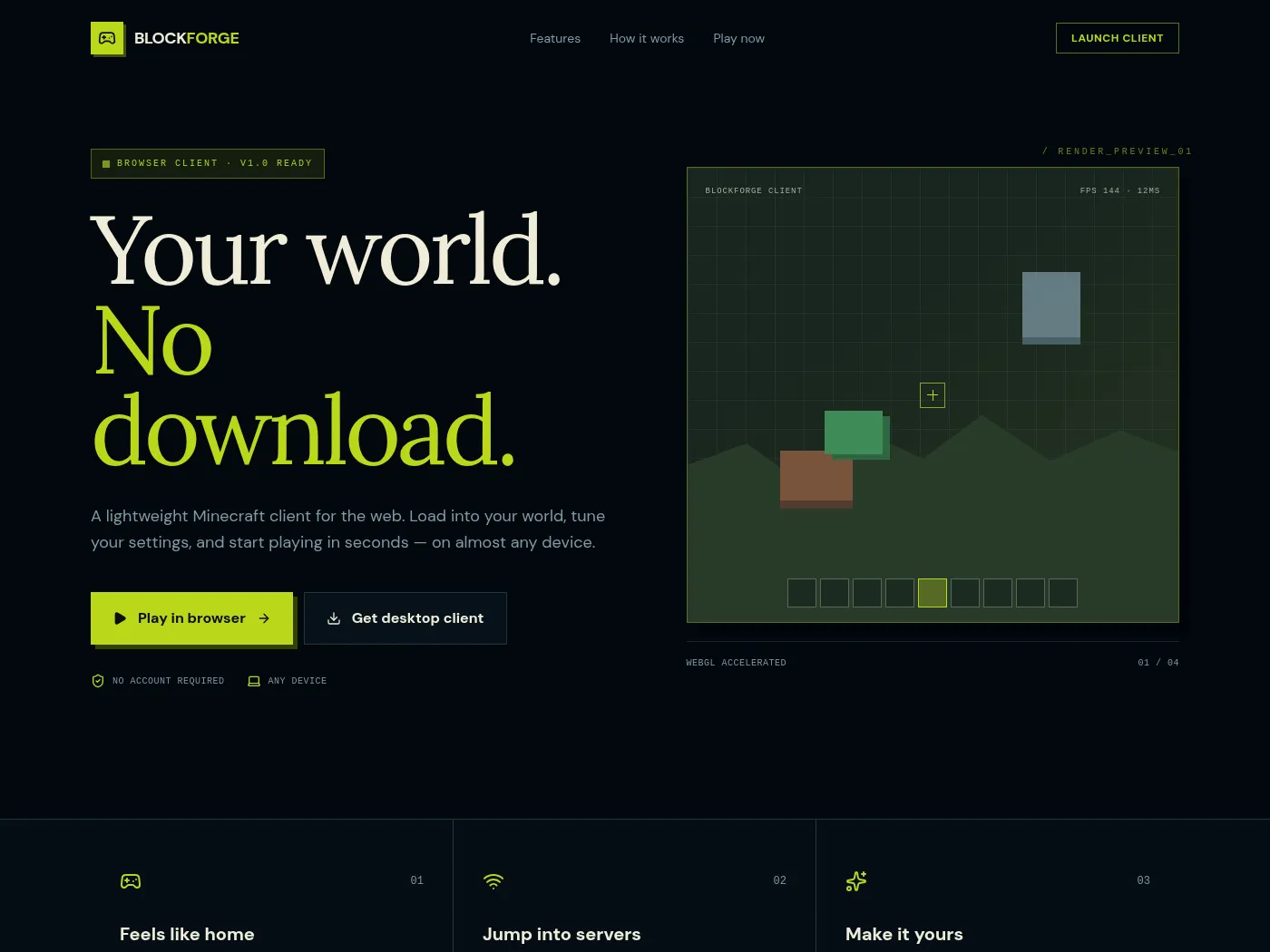 WebCraft Client