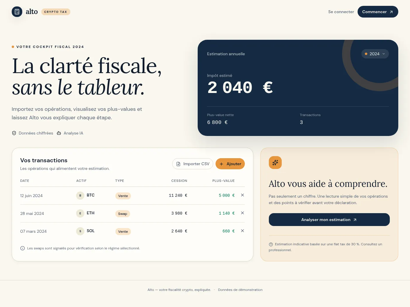 CryptoTax AI Calculator