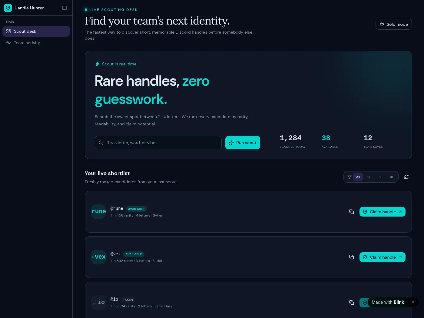 Discord Handle Hunter