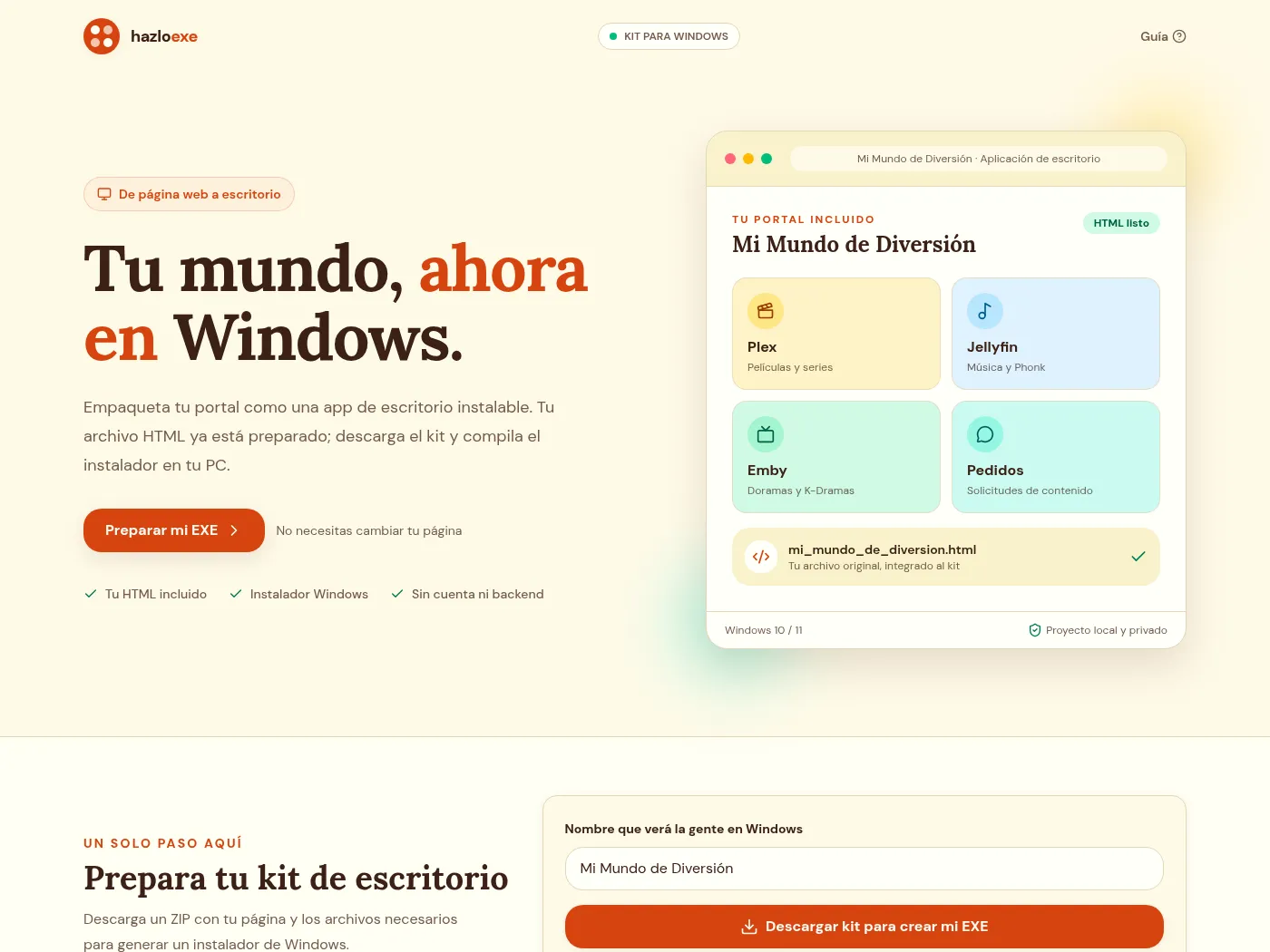 Hazlo EXE Desktop App