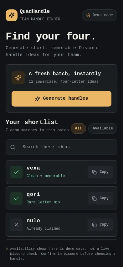 QuadHandle Finder