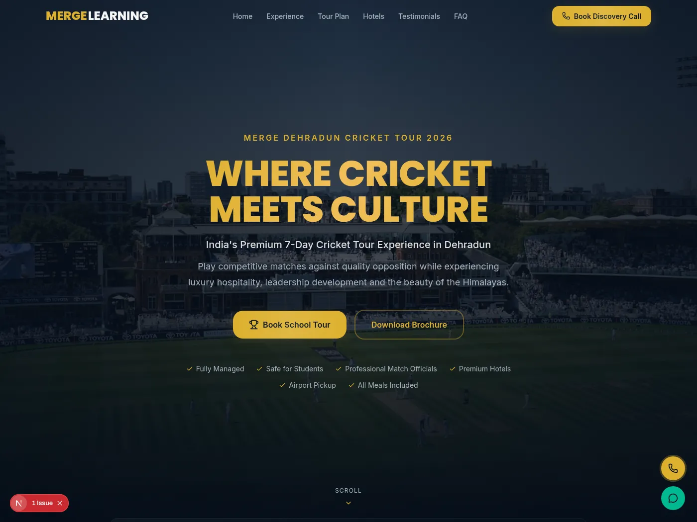 Merge Learning Elite Landing
