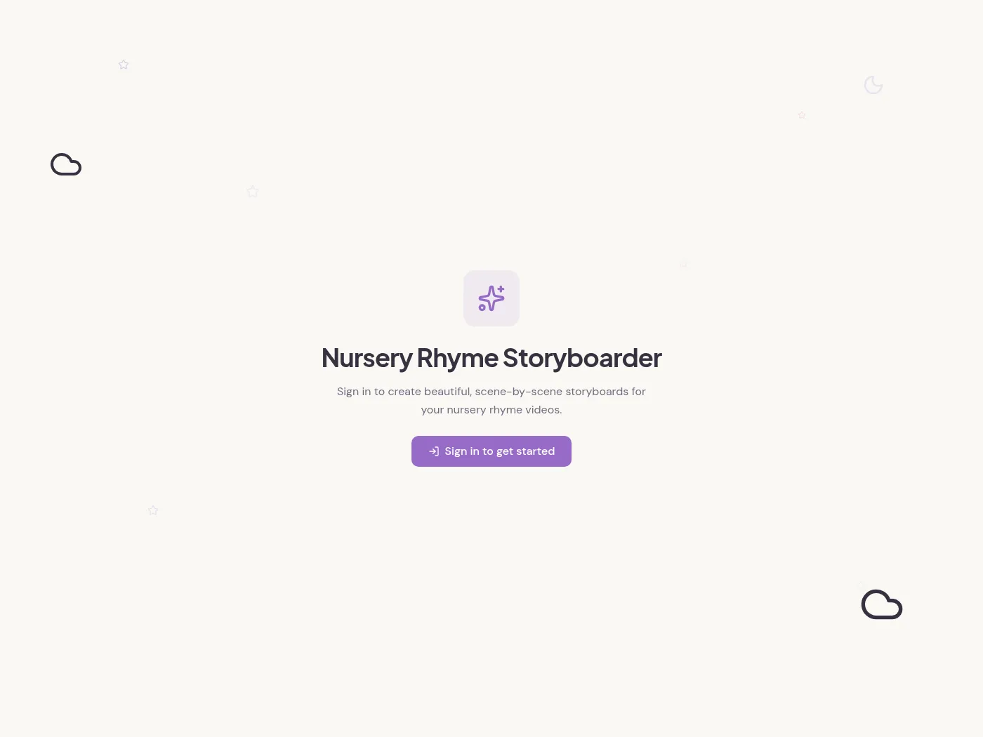 Nursery Rhyme Storyboarder