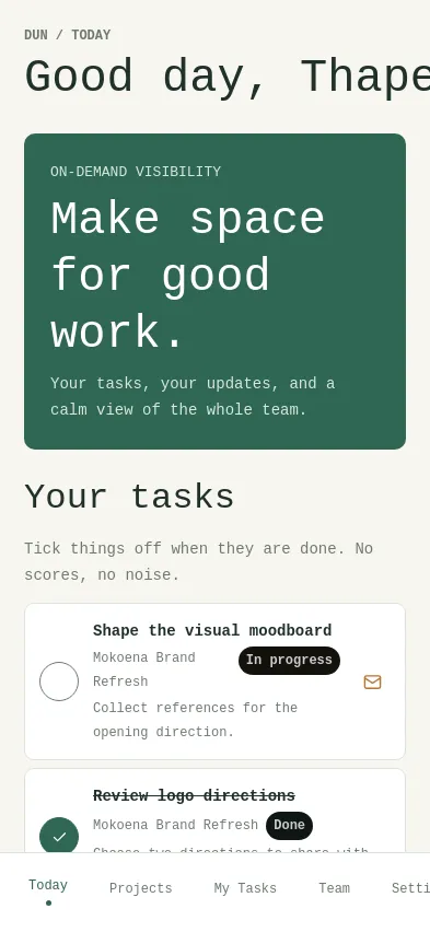 Dun Team Task Tracker