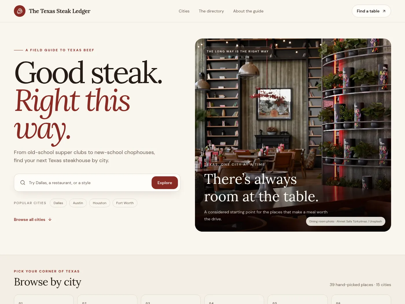 Texas Steakhouse Finder