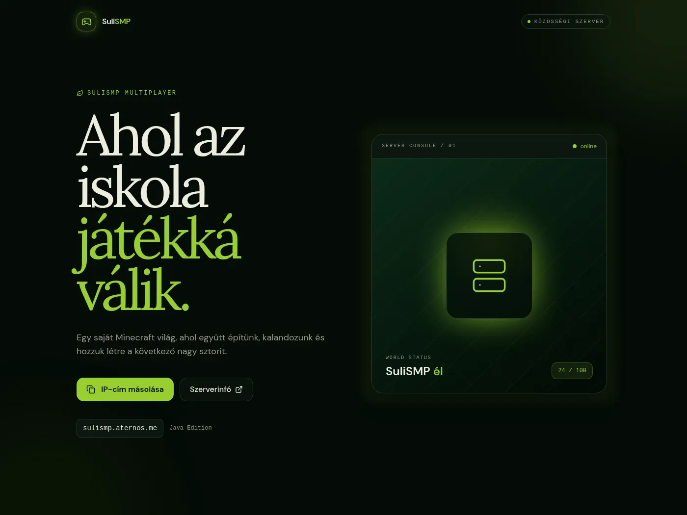 SuliSMP Status Page