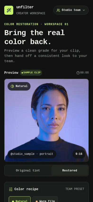UnfilterAI Mobile