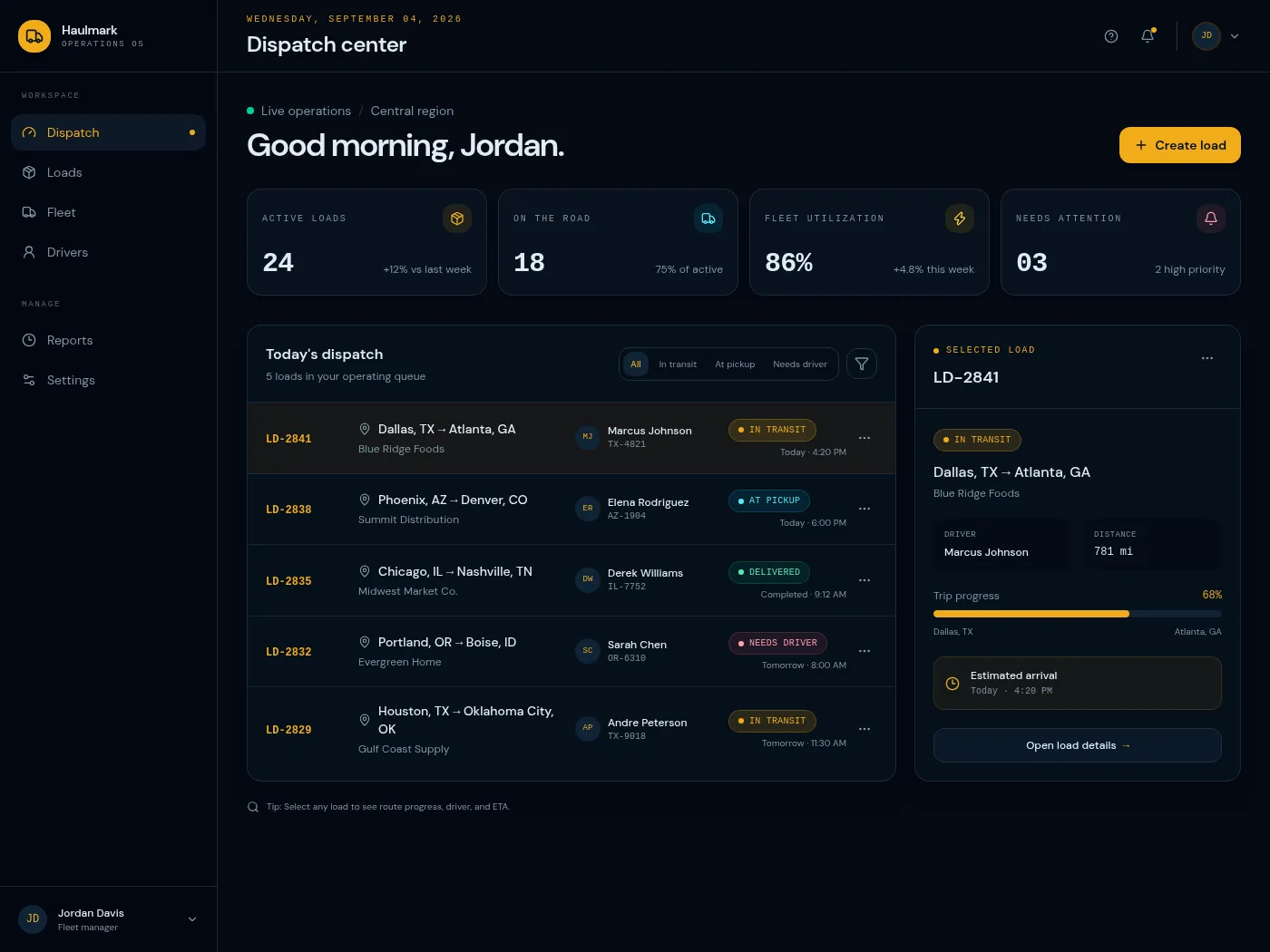 Trucking TMS Pro