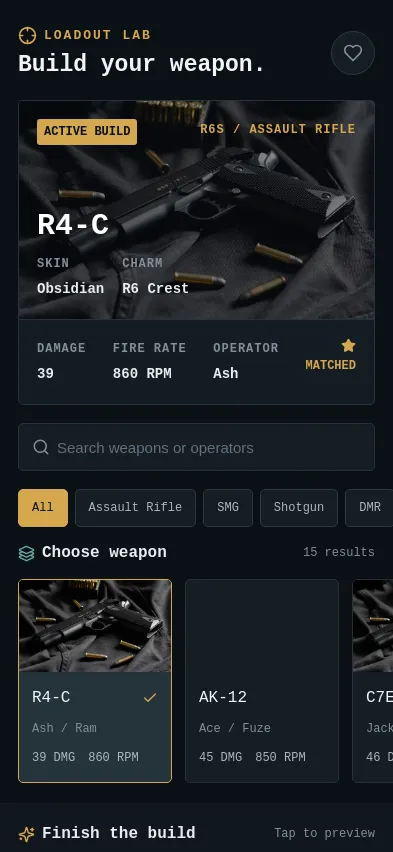 R6S Weapon Customizer