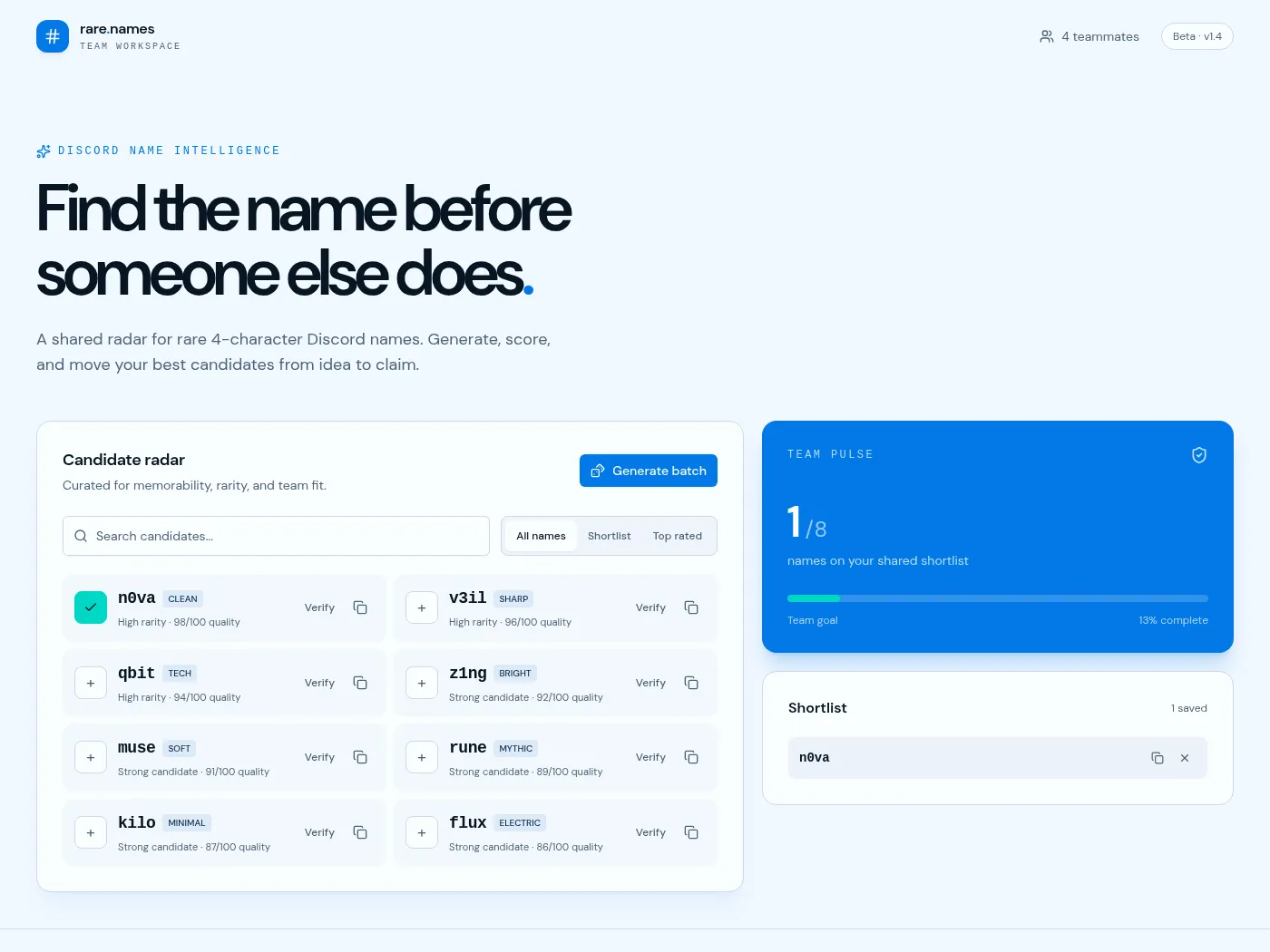 Rare Name Finder