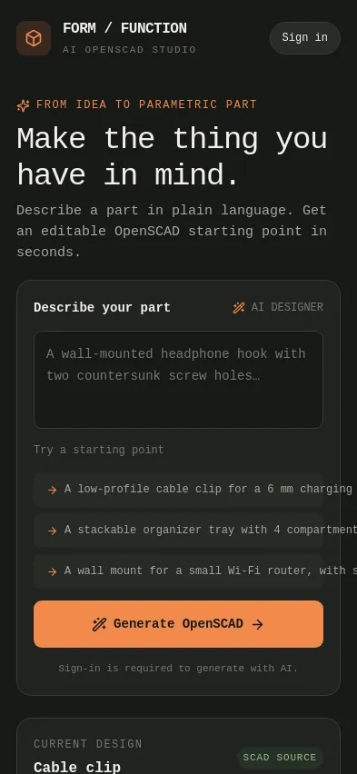 AI 3D Model Designer