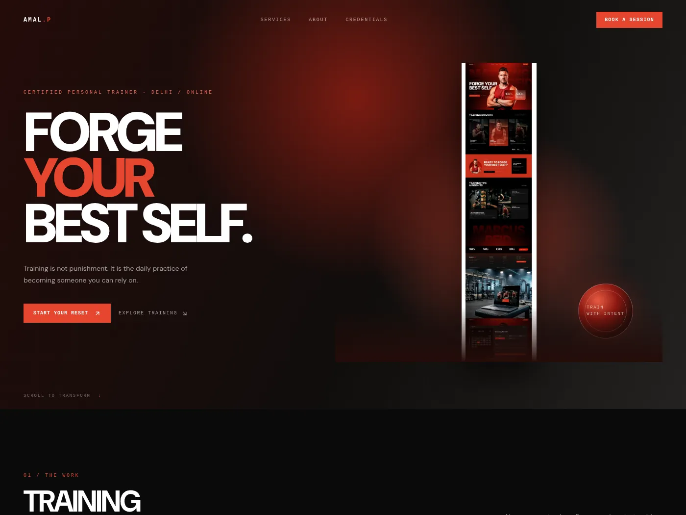 Gym Trainer 3D Portfolio