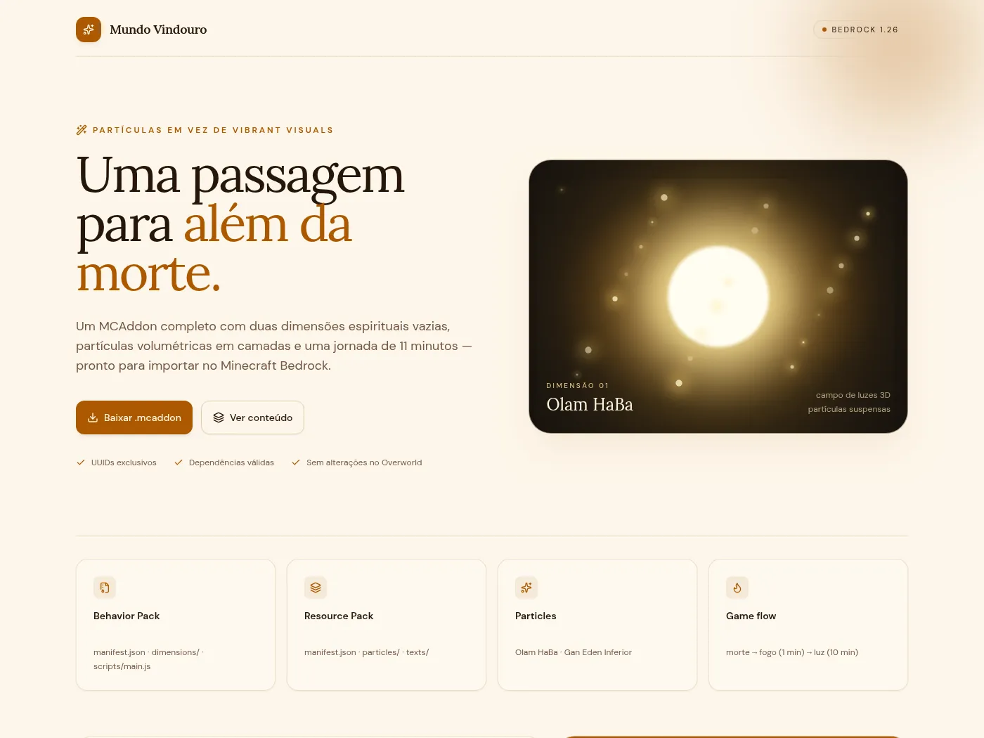 Mundo Vindouro MCAddon