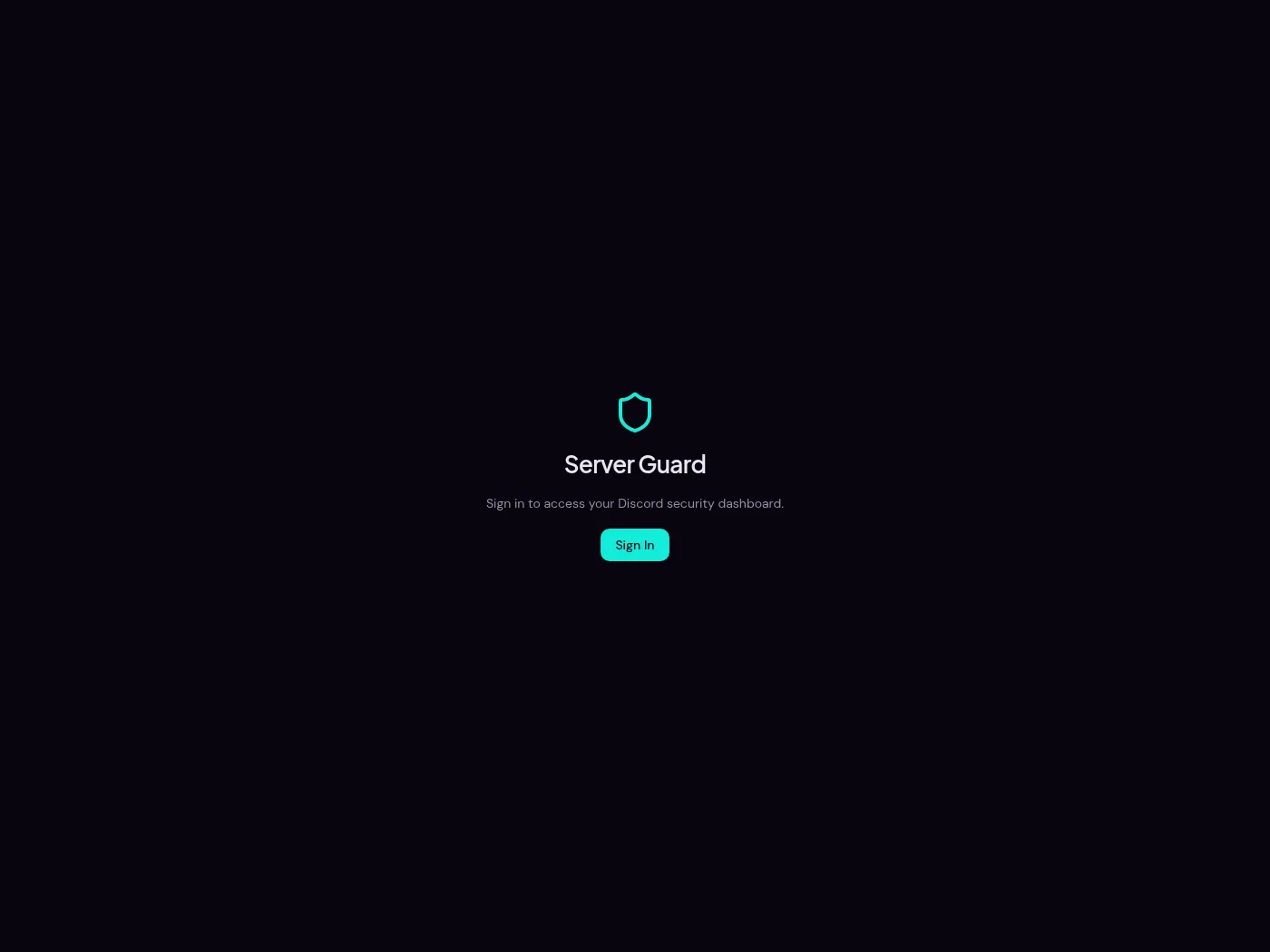 Server Guard Discord Bot